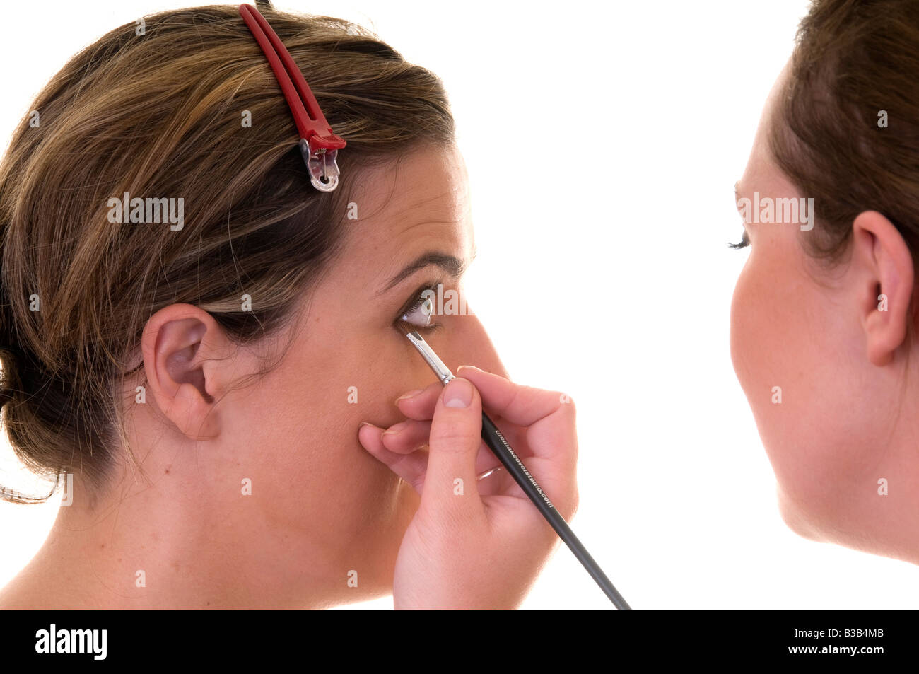 Young woman having a makeover Stock Photo - Alamy