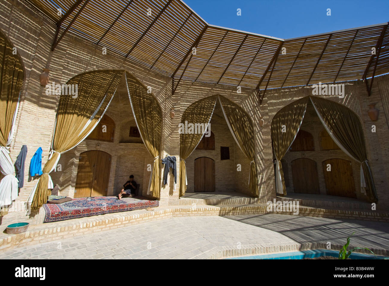Inside Zein o Din Caravanserai near Yazd Iran Stock Photo - Alamy