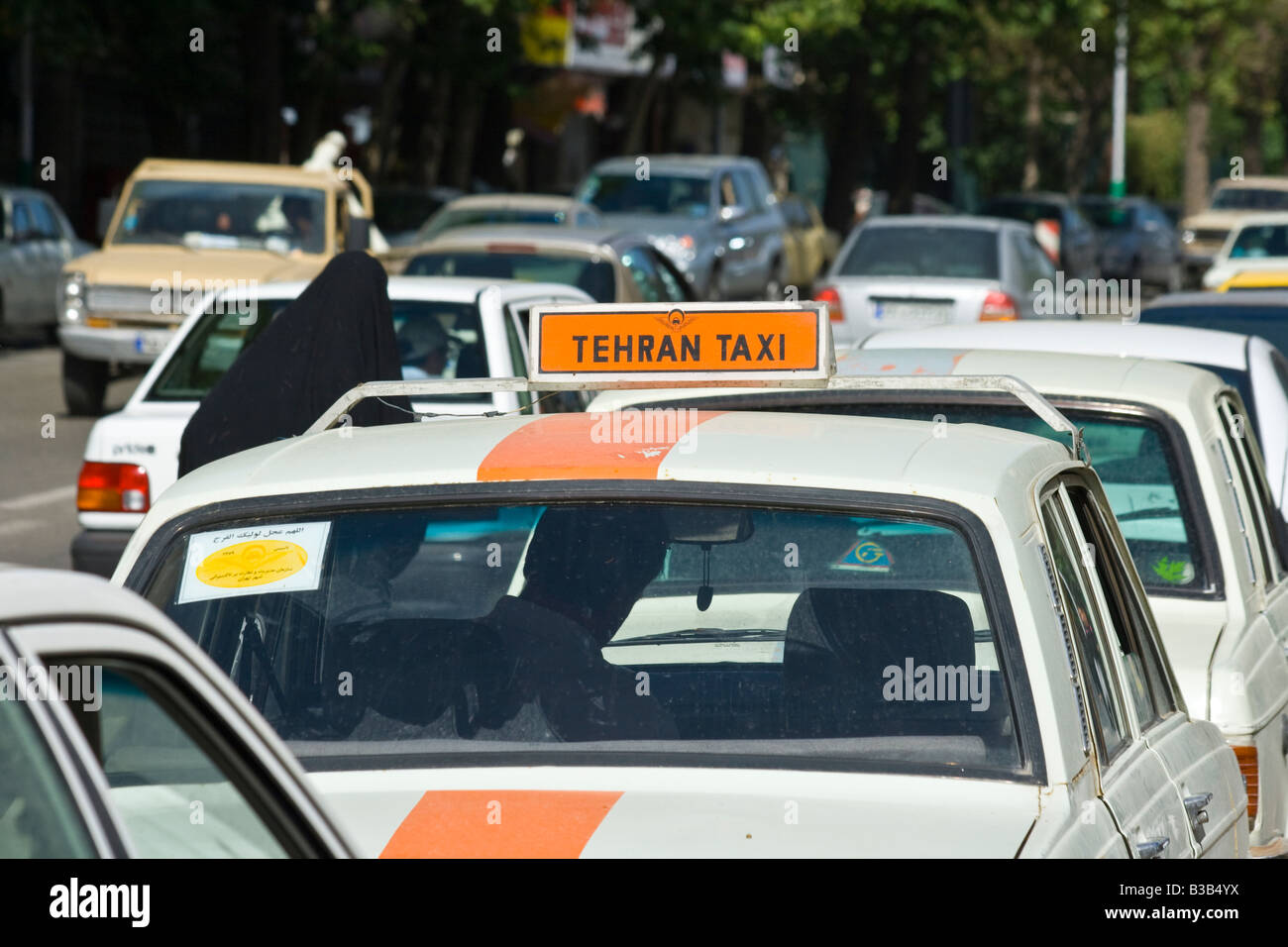 Tehran Taxi in Tehran Iran Stock Photo - Alamy