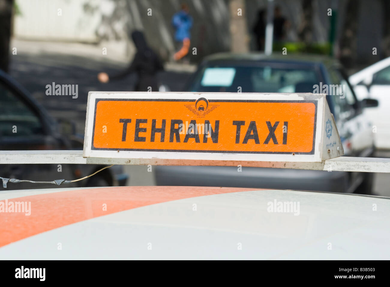 Tehran Taxi in Tehran Iran Stock Photo - Alamy