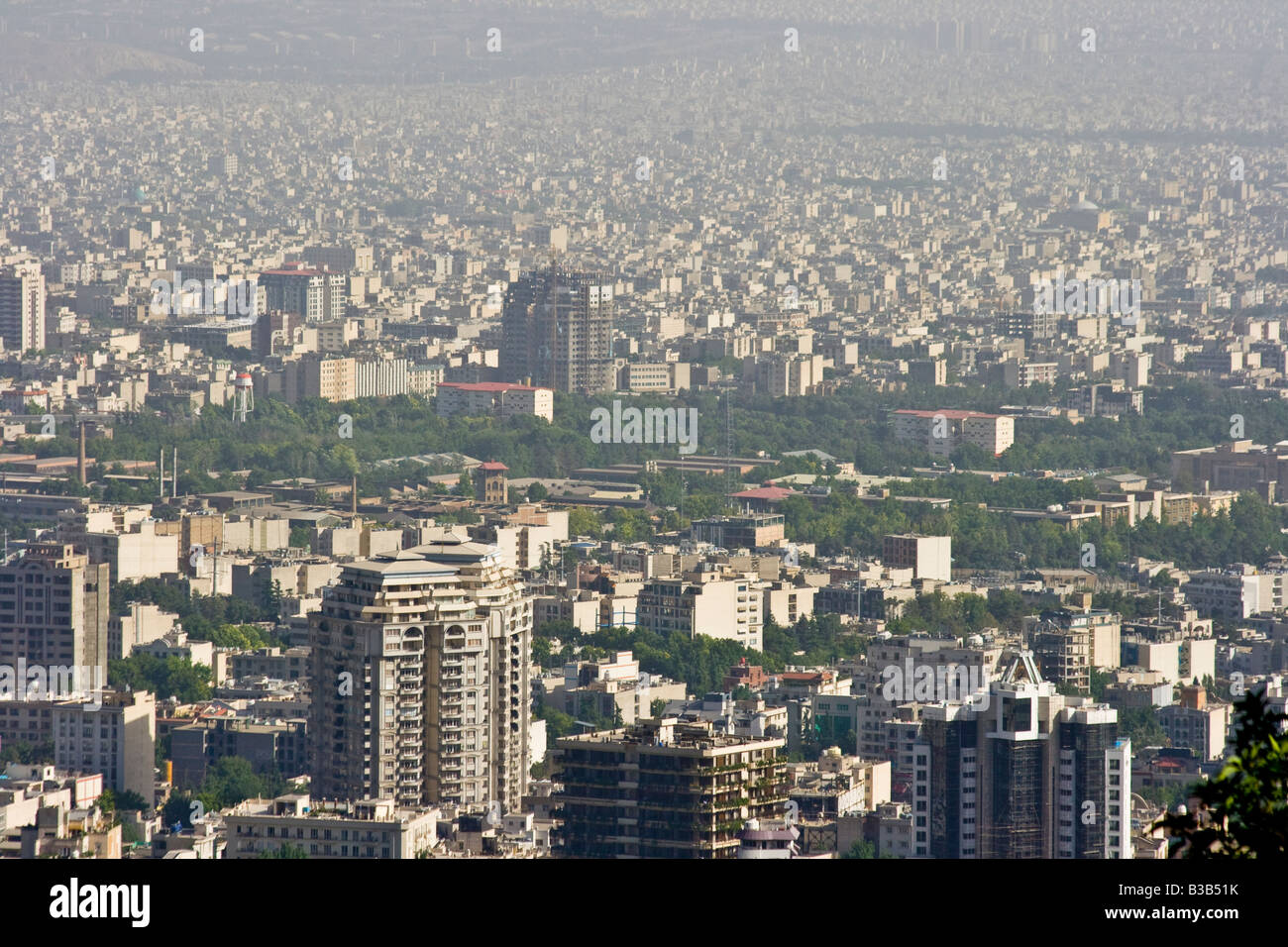 Cityscape View from Jamshidiyeh Park in Tehran Iran Stock Photo - Alamy