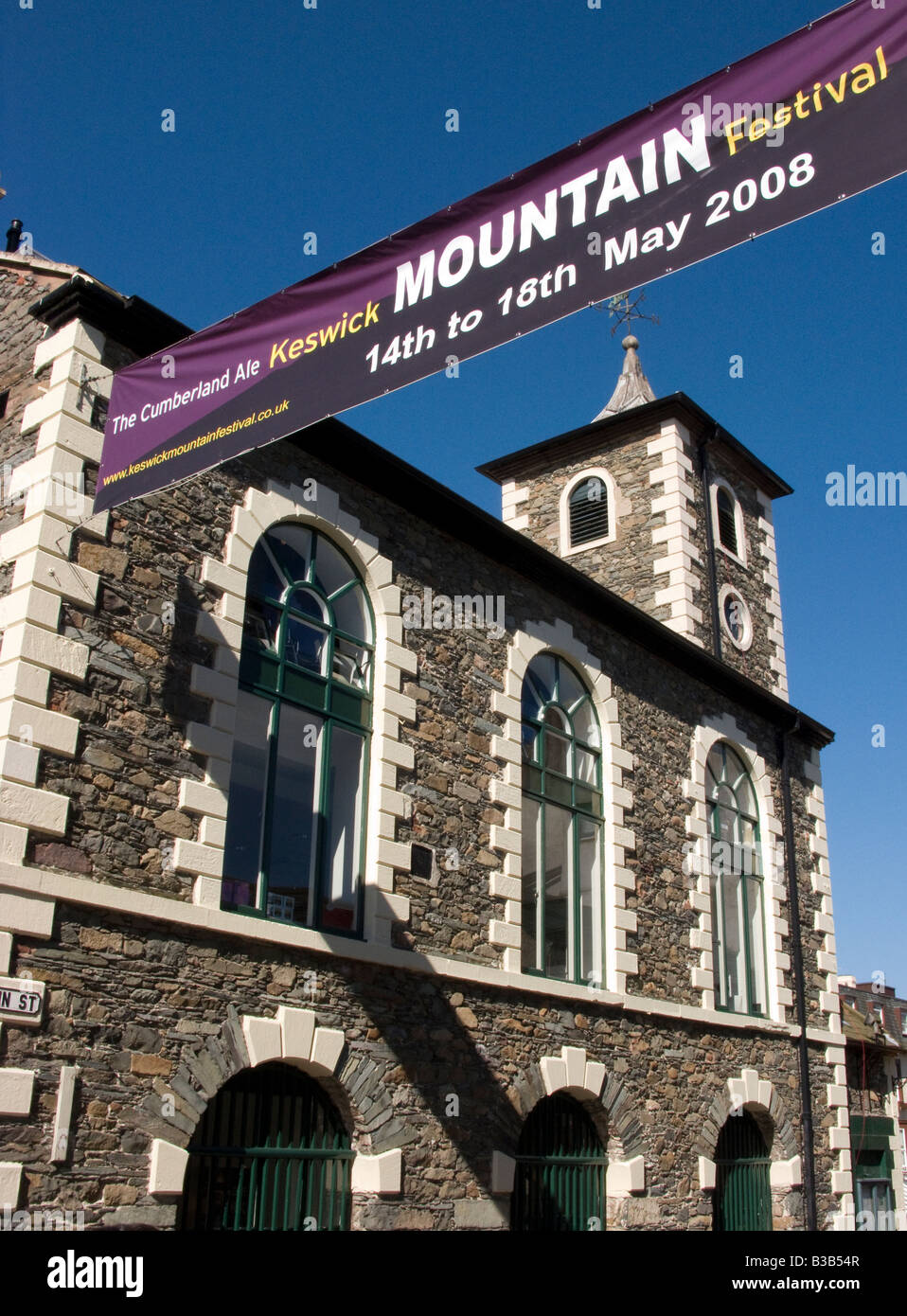 Moot Hall Keswick town a major and busy tourism tourist centre Lake ...