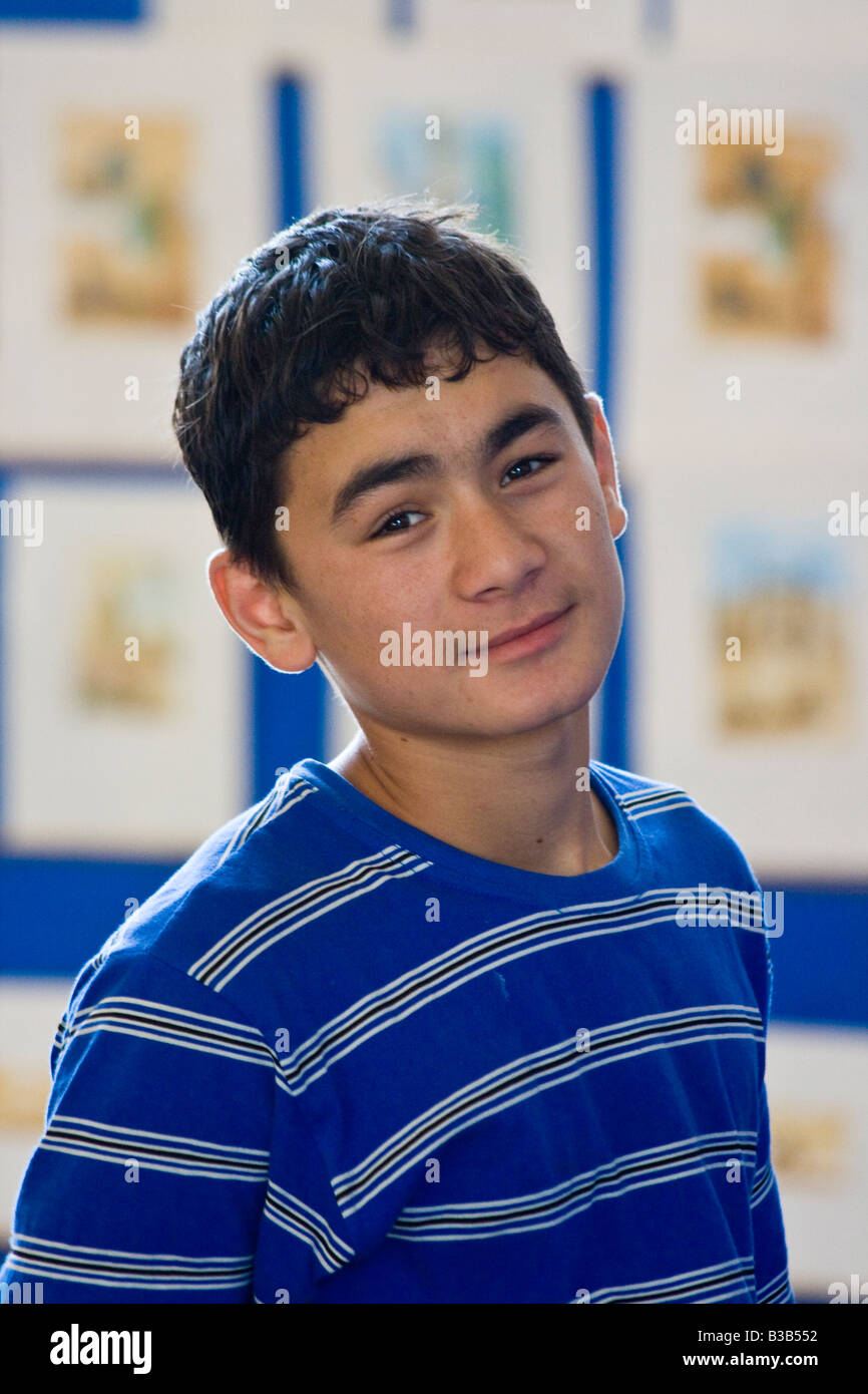 Uzbek Boy Selling Souvenir Miniatures in the First or Moneylender ...