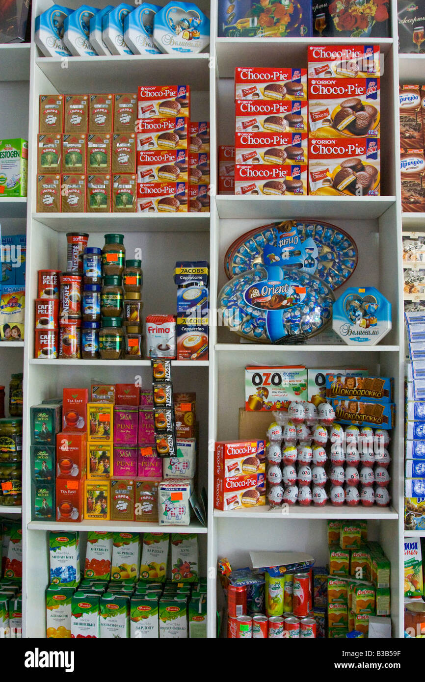 International Products for Sale in a Grocery Store in Penjikent ...