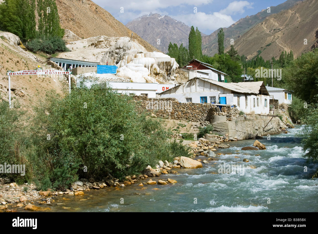 Garam Chashma Hot Springs near Khorog Tajikistan Stock Photo - Alamy