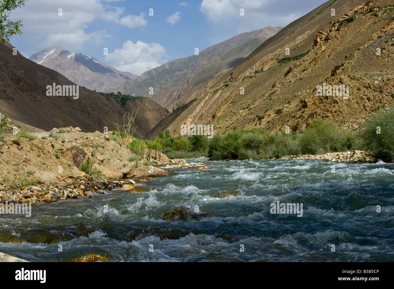 Mountain Stream in the Panj River Valley in the Wakhan Corridor in ...
