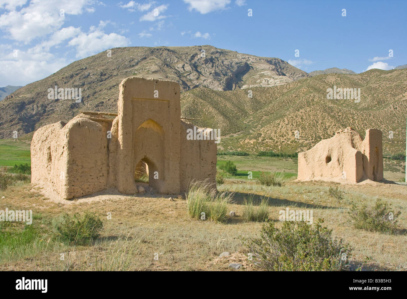 Tomb Near Jangy Talap on the Road to Song Kul in Tajikistan Stock Photo ...