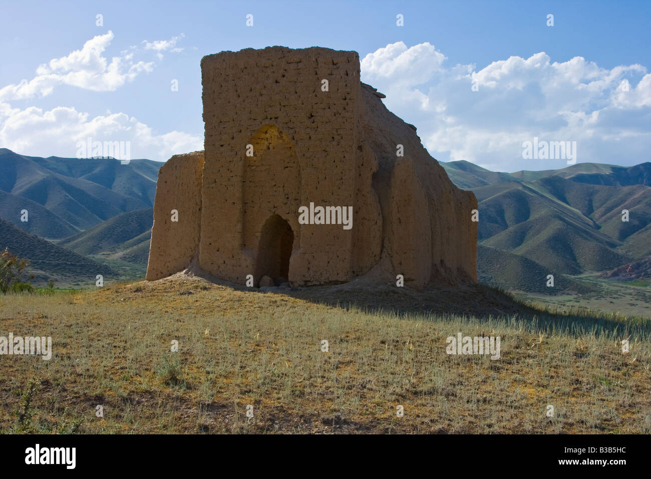 Tomb Near Jangy Talap on the Road to Song Kul in Tajikistan Stock Photo ...