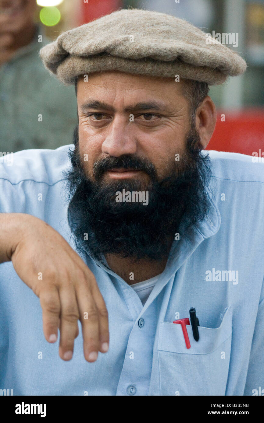 Muslim Man Wearing a Hunza Hat in Gilgit in Northern Pakistan Stock ...