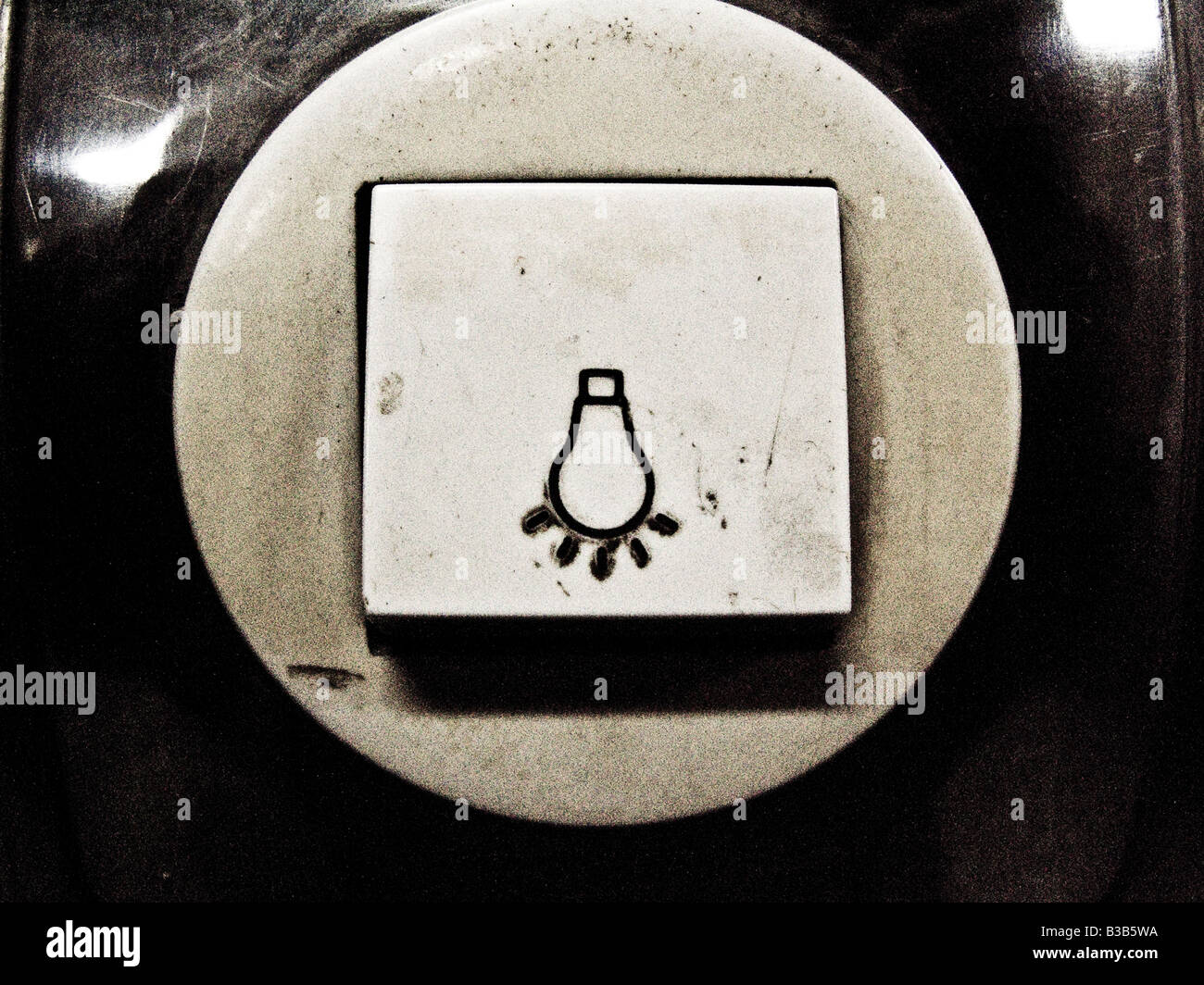 light switch with bulb sign Stock Photo - Alamy