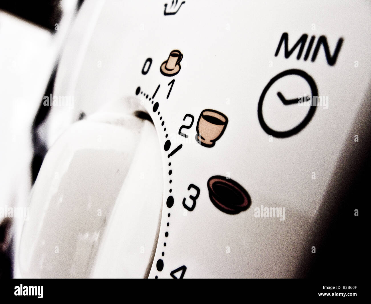 microwave oven timer detail Stock Photo - Alamy