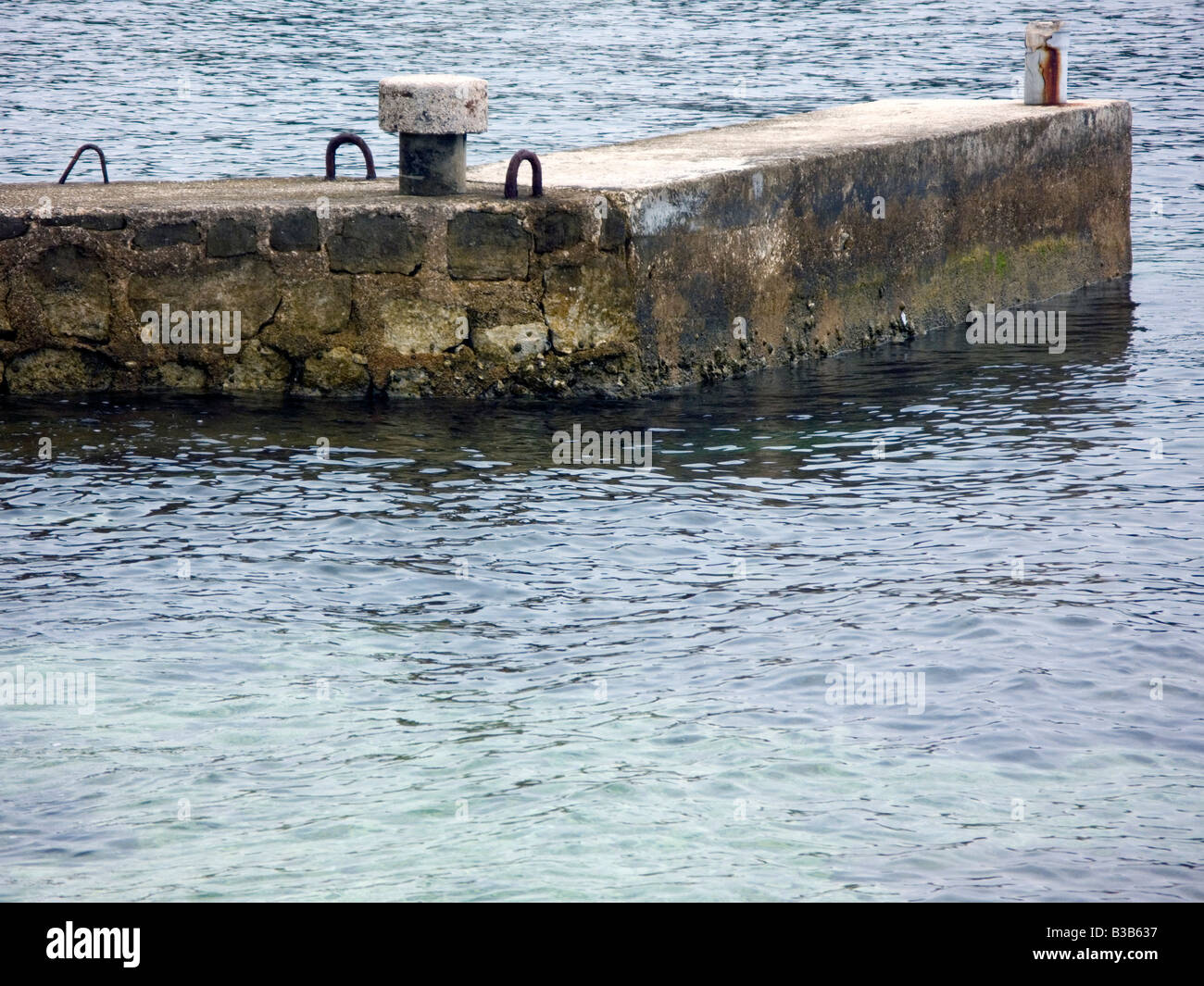 Ruined stone mole Stock Photo - Alamy