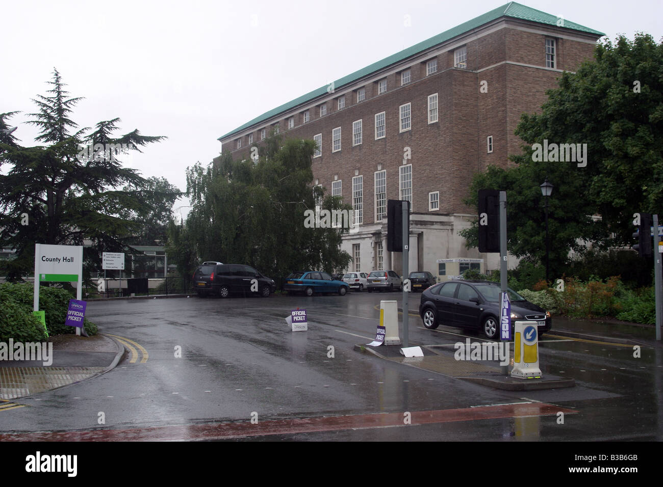 Unison Picket at Nottingham County Council and Nottingham City Councils ...