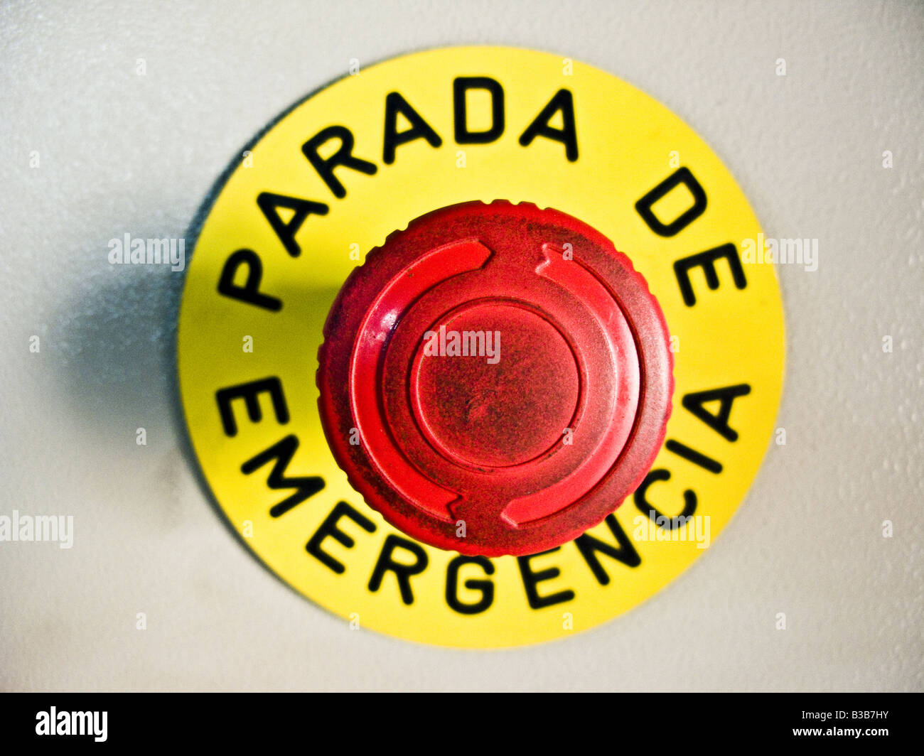 emergency stop button Stock Photo - Alamy