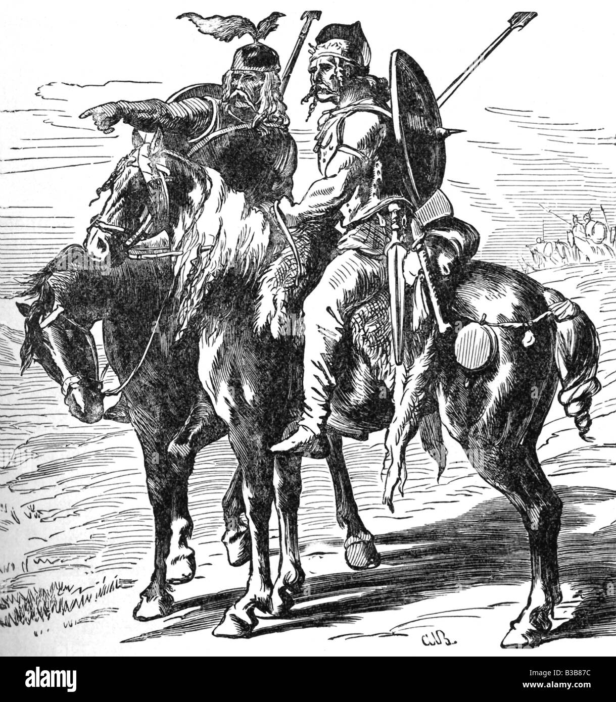 Gauls on Horseback Stock Photo - Alamy