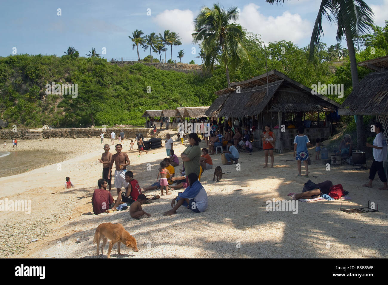 Cebu - A day at Barili Beach Filipino style Stock Photo - Alamy