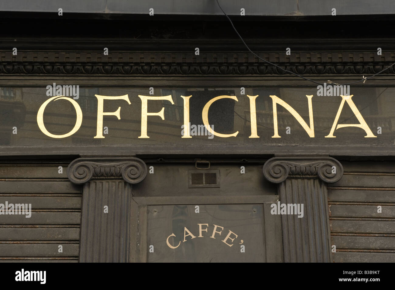 Old signs and building decor Stock Photo - Alamy