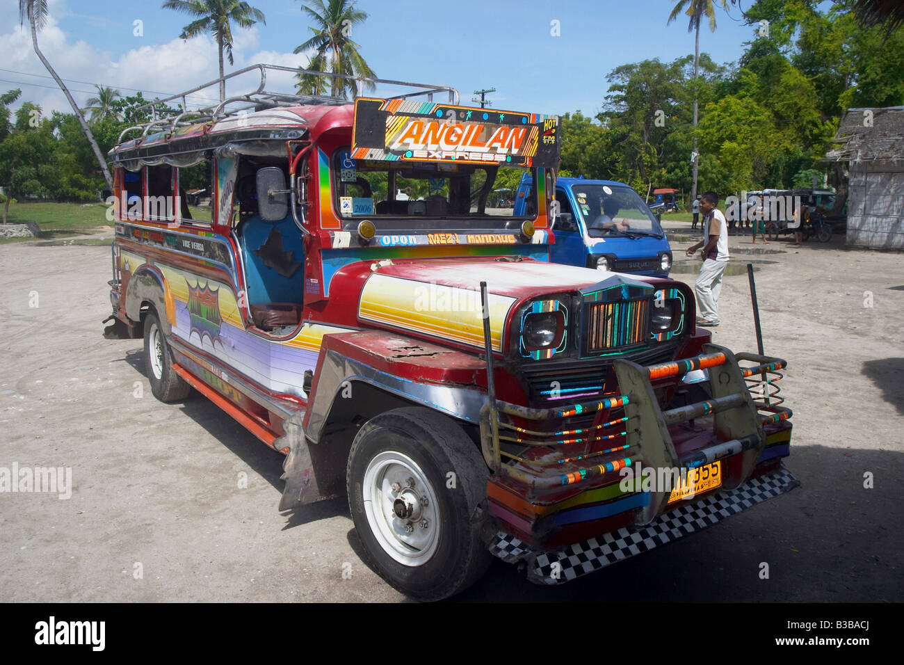 Colourful Jeepney at Marigondon on Mactan Island Stock Photo - Alamy