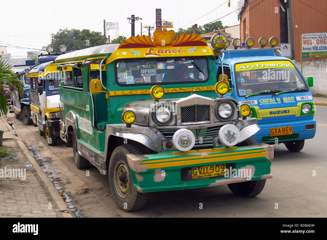 Jeepney in Lapu Lapu city on Mactan Island Stock Photo - Alamy