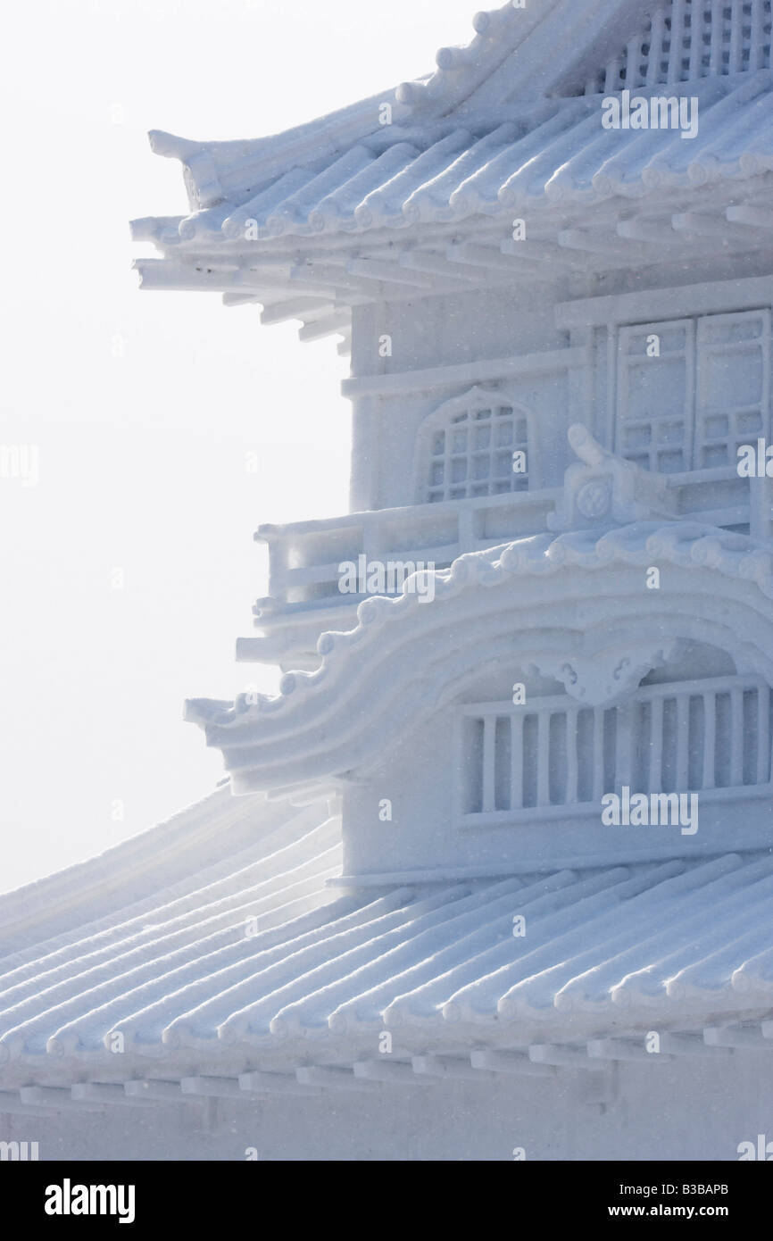 Pagoda Snow Sculpture in Odori Park, Sapporo Snow Festival, Sapporo ...