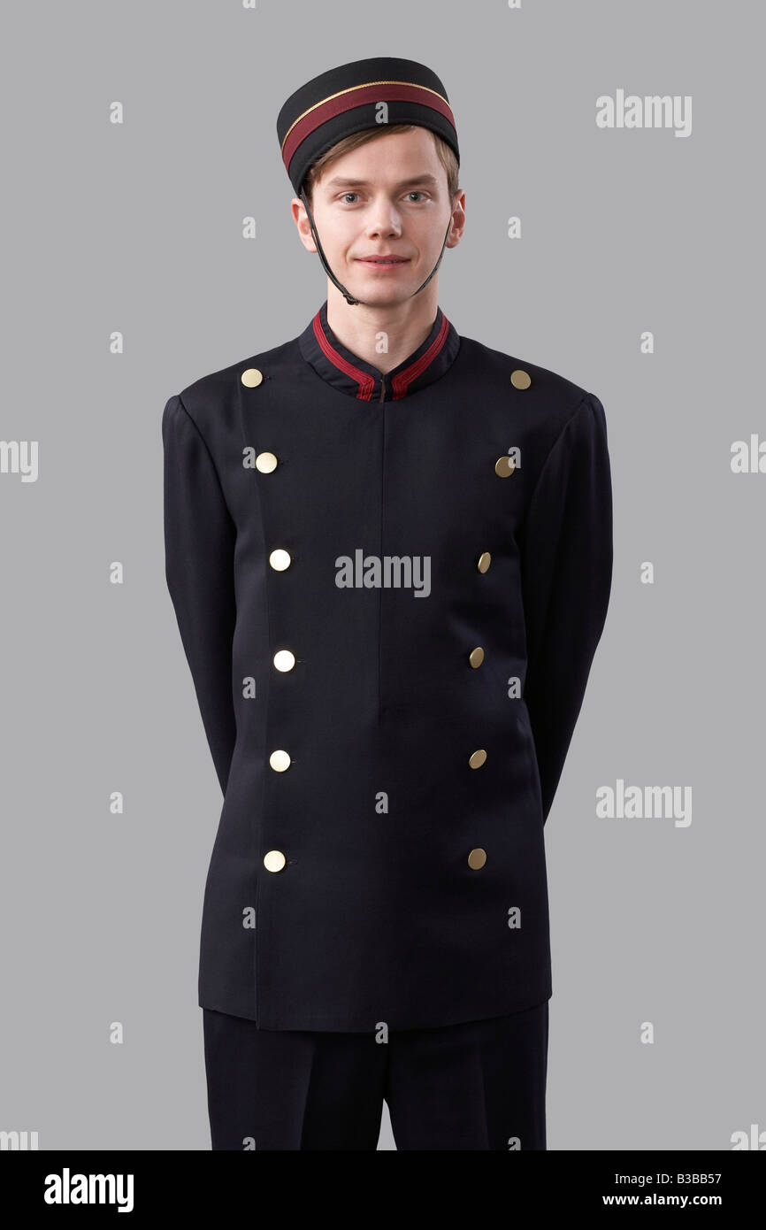 Portrait of Bellhop Stock Photo - Alamy