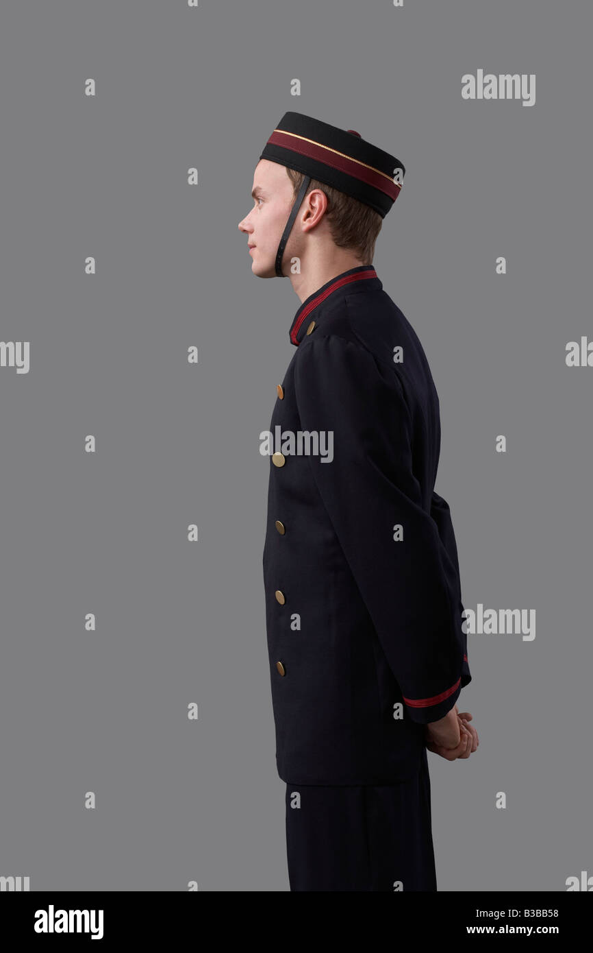 Portrait of Bellhop Stock Photo - Alamy