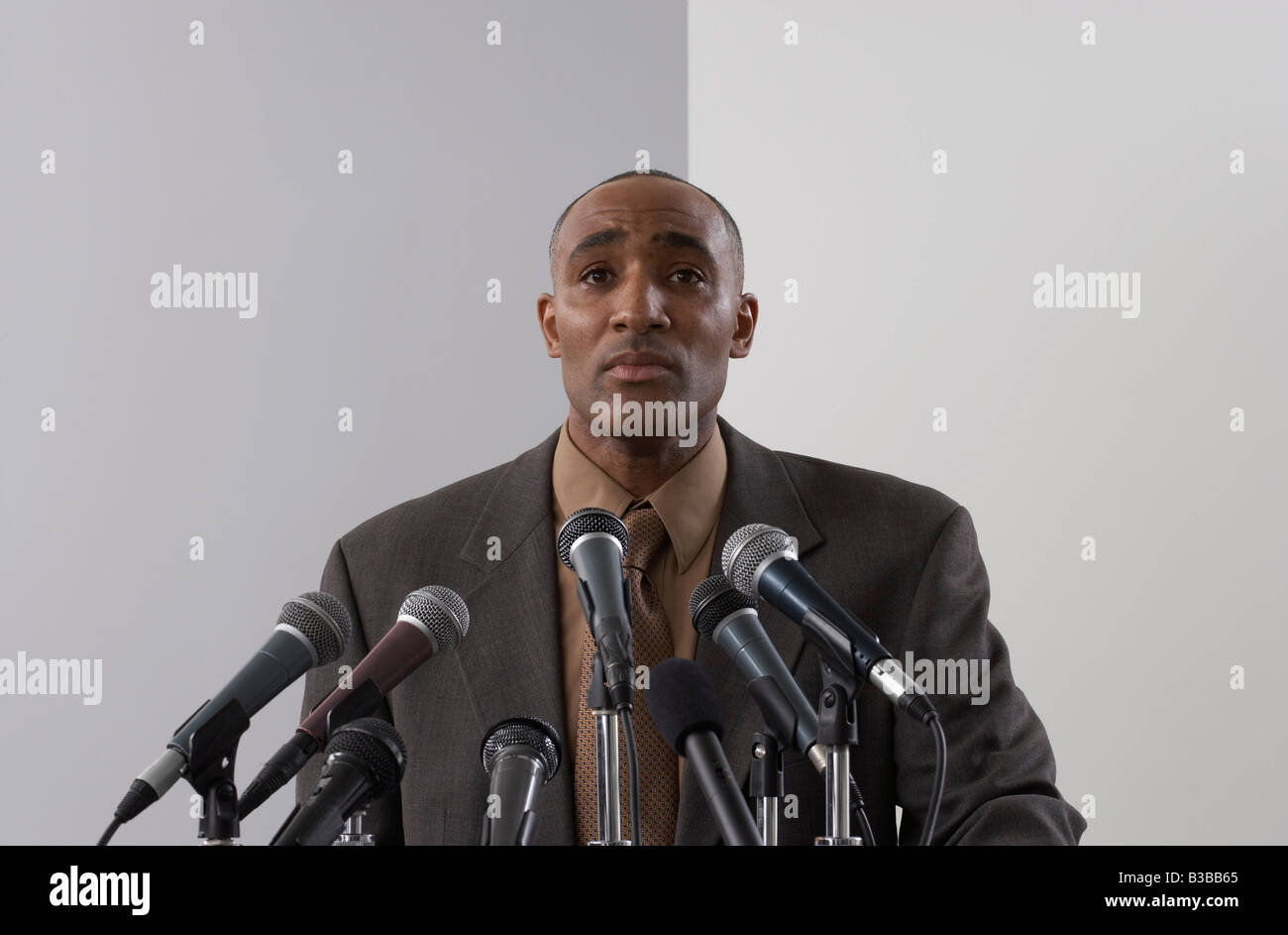 Nervous person speech hi-res stock photography and images - Alamy