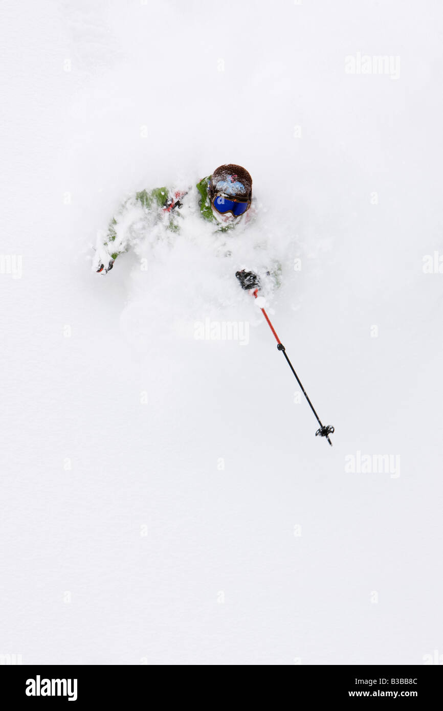 Telemark Skier, Furano, Hokkaido, Japan Stock Photo - Alamy