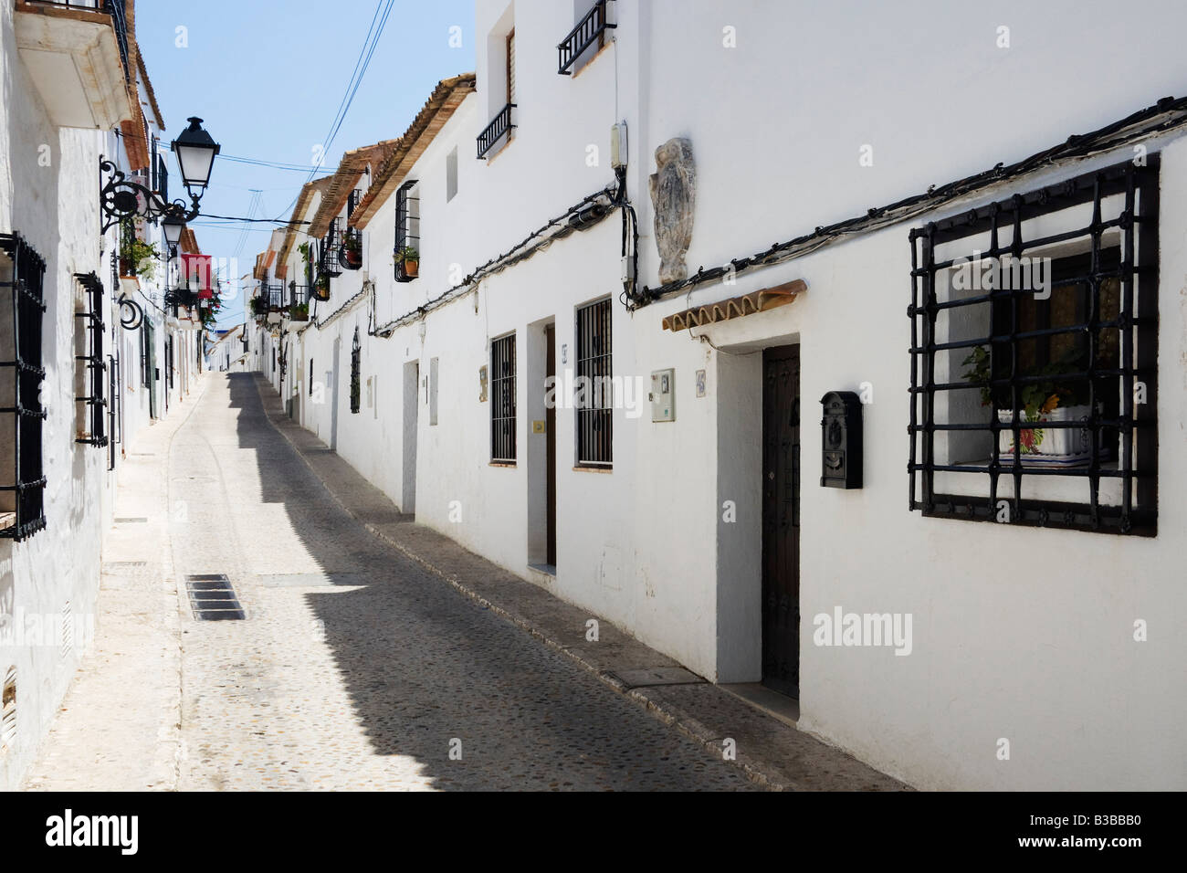 Street Scene, Altea, Valencia, Spain Stock Photo - Alamy