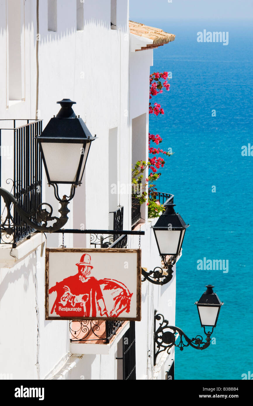 Buildings by Mediterranean Sea, Altea, Valencia, Spain Stock Photo - Alamy