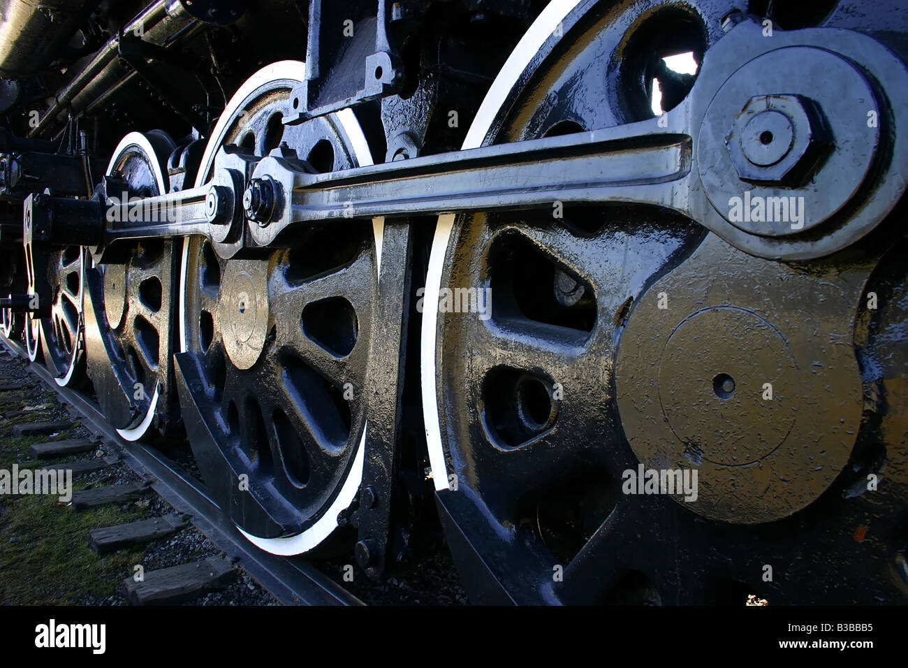 Locomotive train wheels hi-res stock photography and images - Alamy