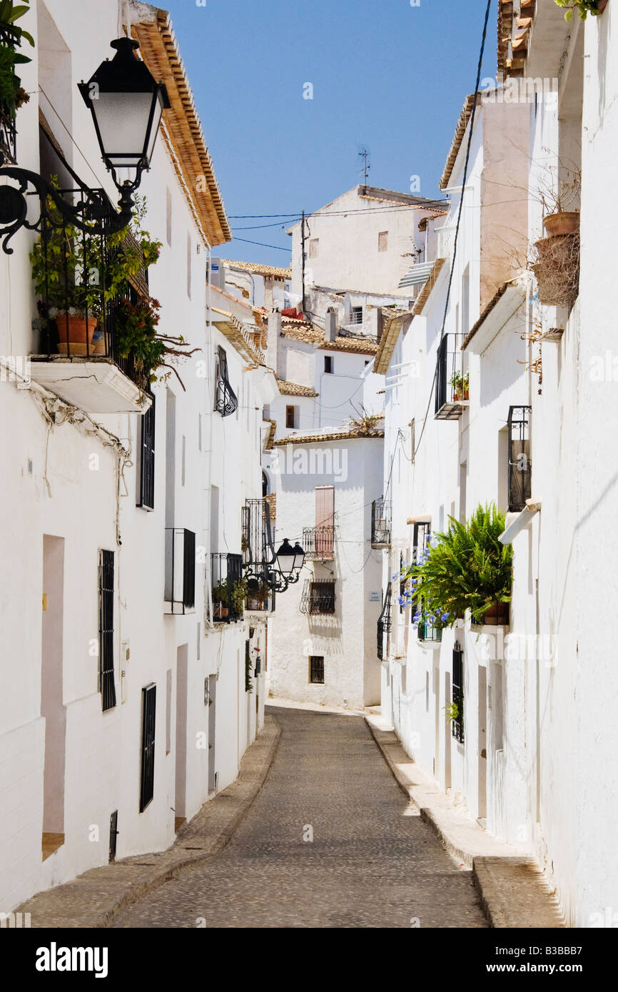 Street Scene, Altea, Valencia, Spain Stock Photo - Alamy
