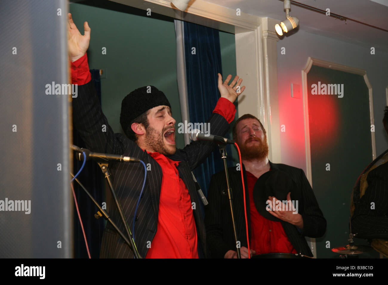 Two members of the outstanding band Orkestra del Sol being typically ...