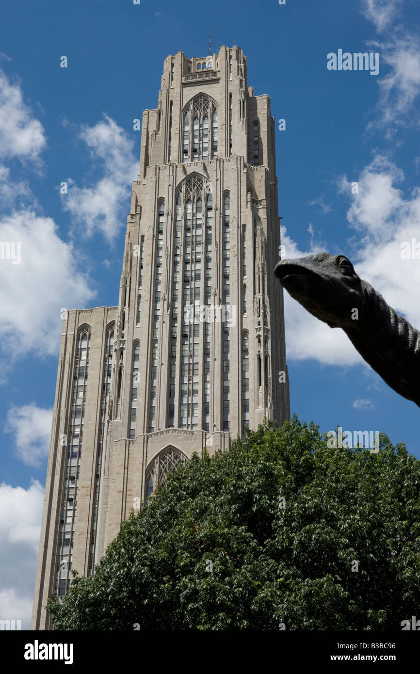 Cathedral of Learning late Gothic revival University of Pittsburgh ...