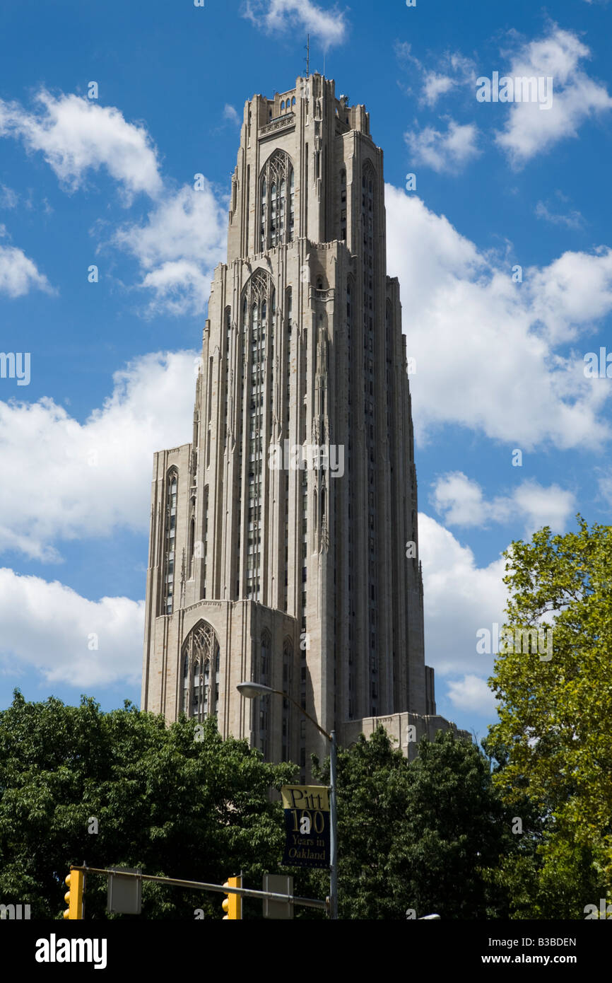 Cathedral of Learning late Gothic revival University of Pittsburgh ...