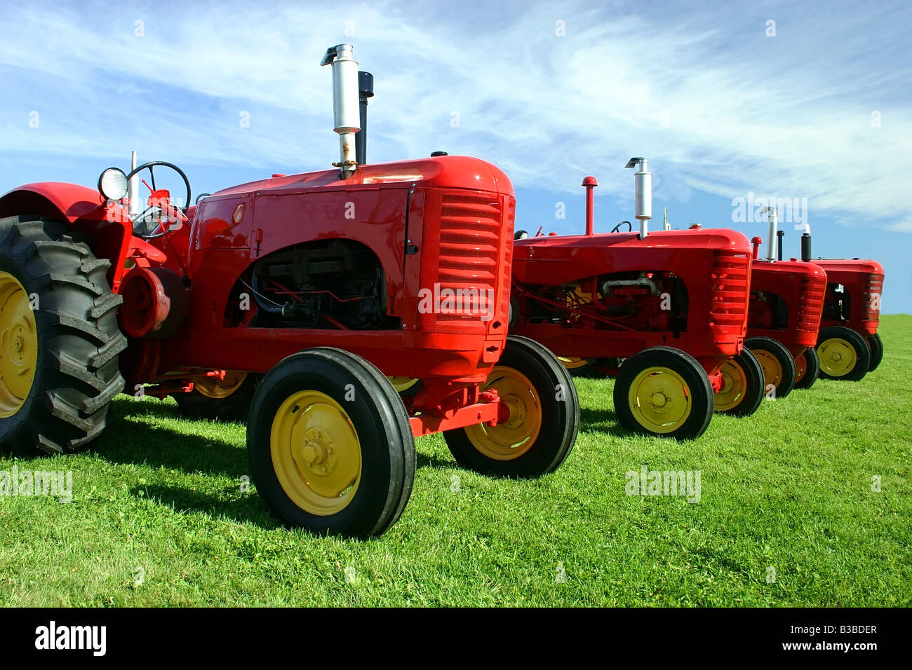 Several Old Tractors Stock Photo - Alamy