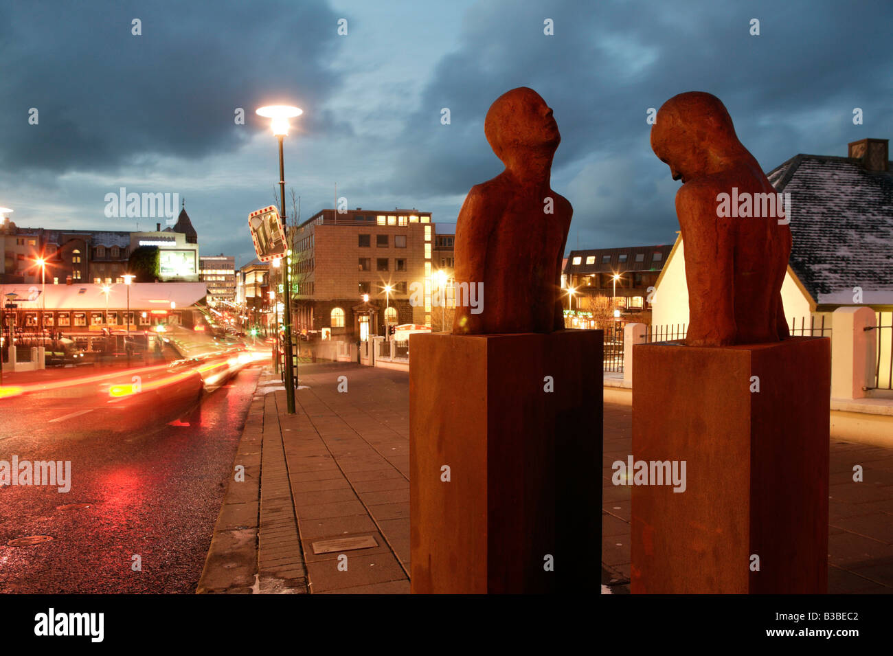 Statues in downtown Reykjavik, Iceland Stock Photo - Alamy