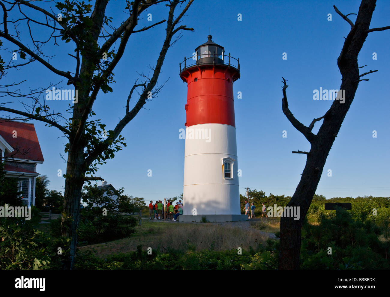 Nauset Lighthouse, Cape Cod Bay Massachusetts Stock Photo - Alamy