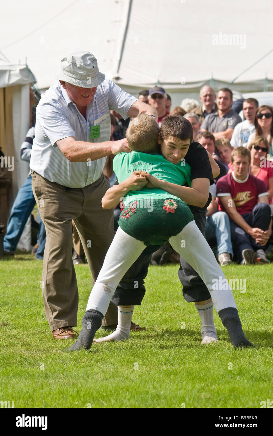 Cumberland and Westmorland wrestling at Grasmere show Stock Photo - Alamy