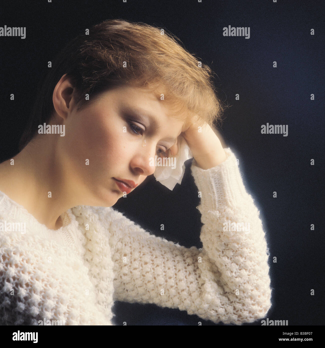 Tearful woman hi-res stock photography and images - Alamy