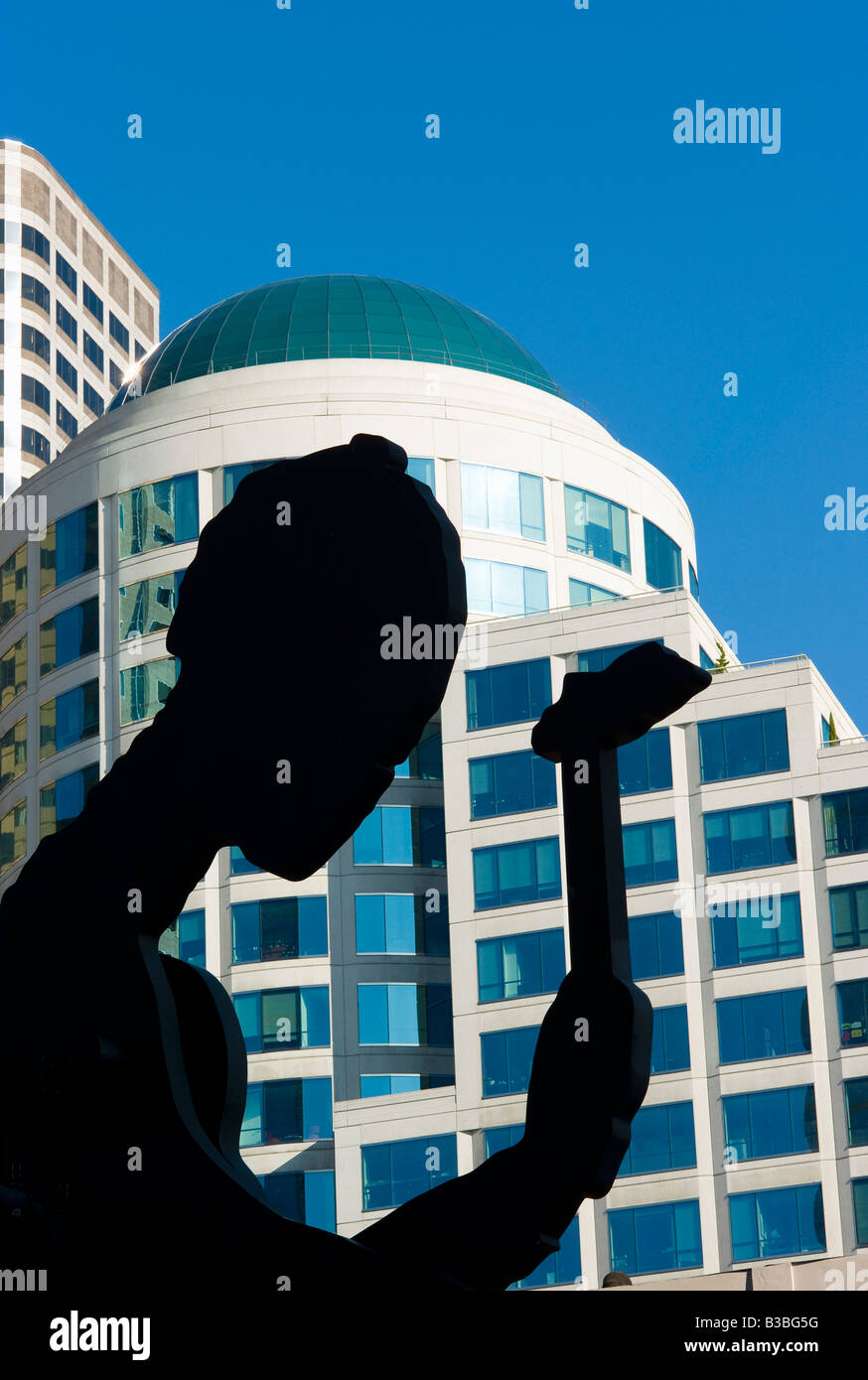 Hammering Man Seattle Art Museum Seattle Washington USA Stock Photo - Alamy
