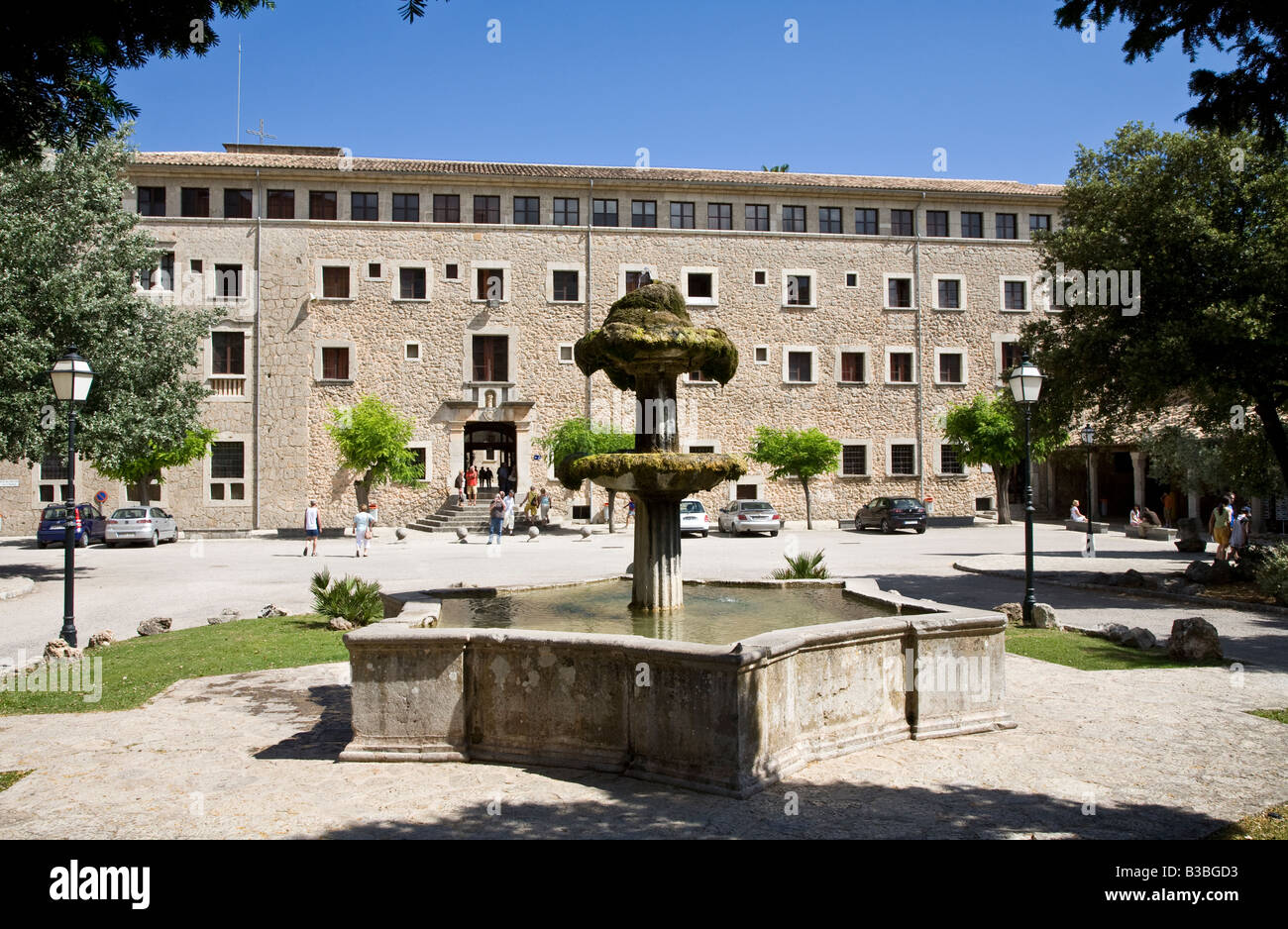 Lluc Monastery. Serra de Tramuntana, Mallorca Stock Photo - Alamy
