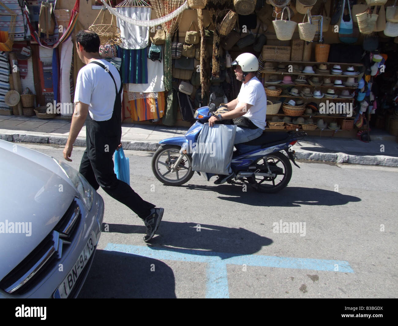 street scene in greece, athens Stock Photo - Alamy