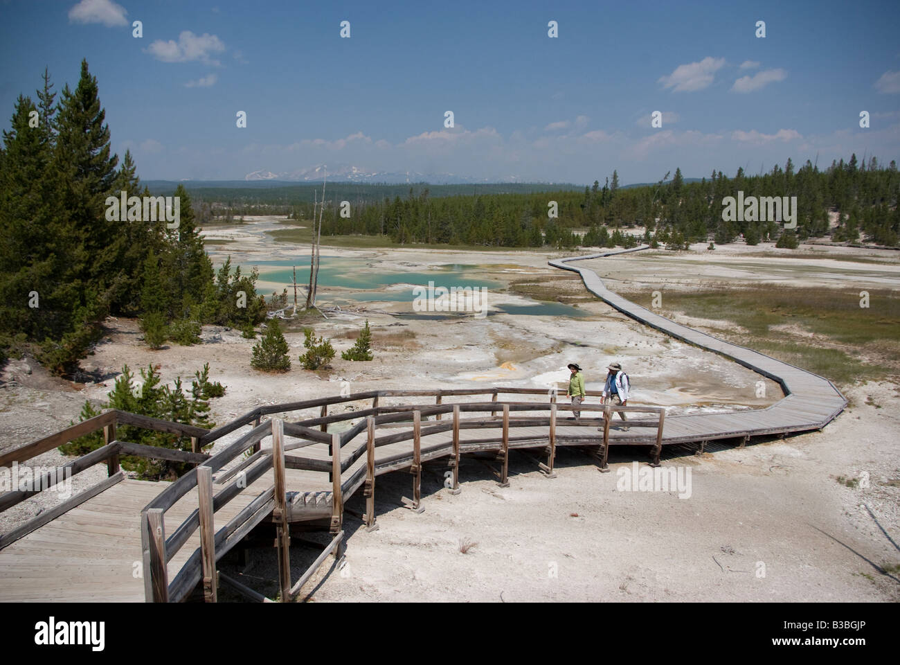 Yellowstone sulphur pools hi-res stock photography and images - Alamy