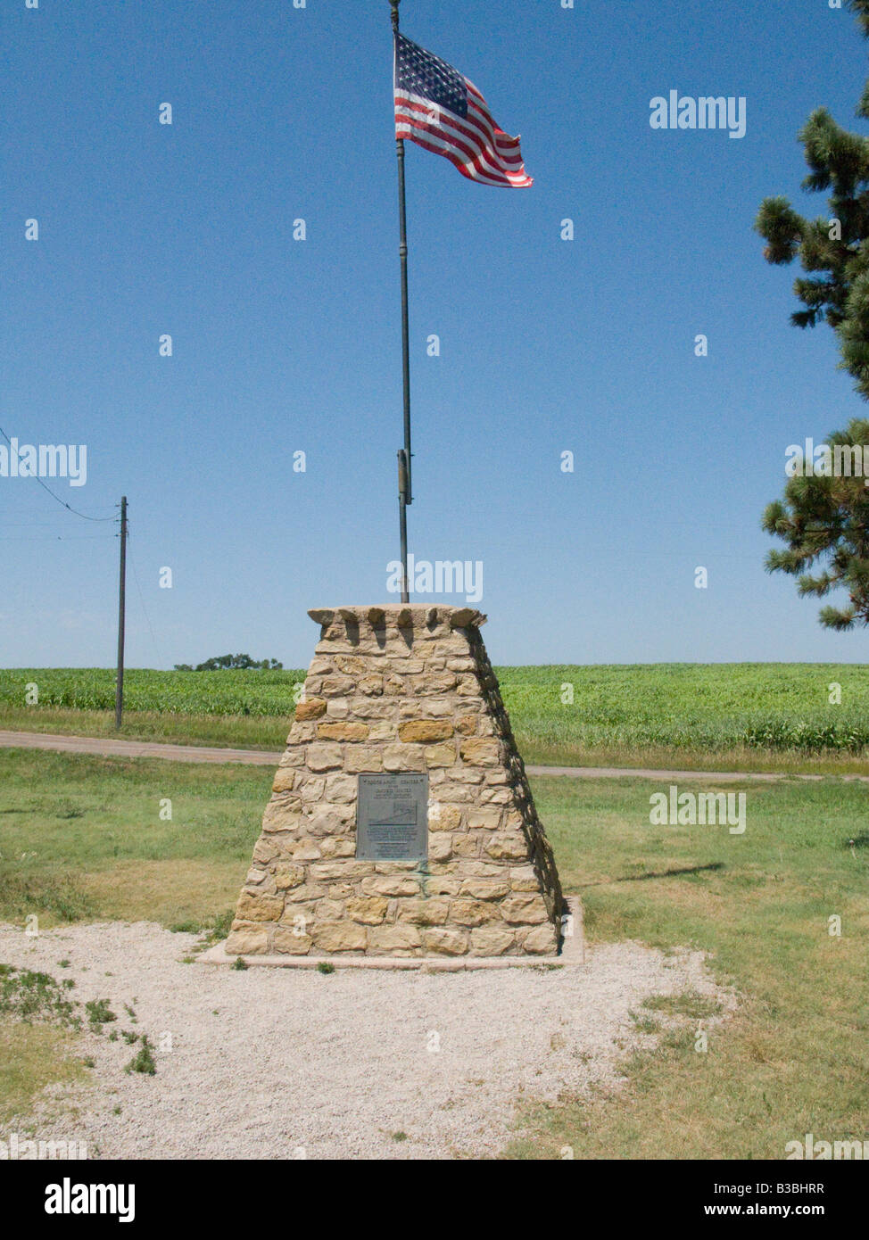 One of the locations claimed to be the Geographic Center of the ...