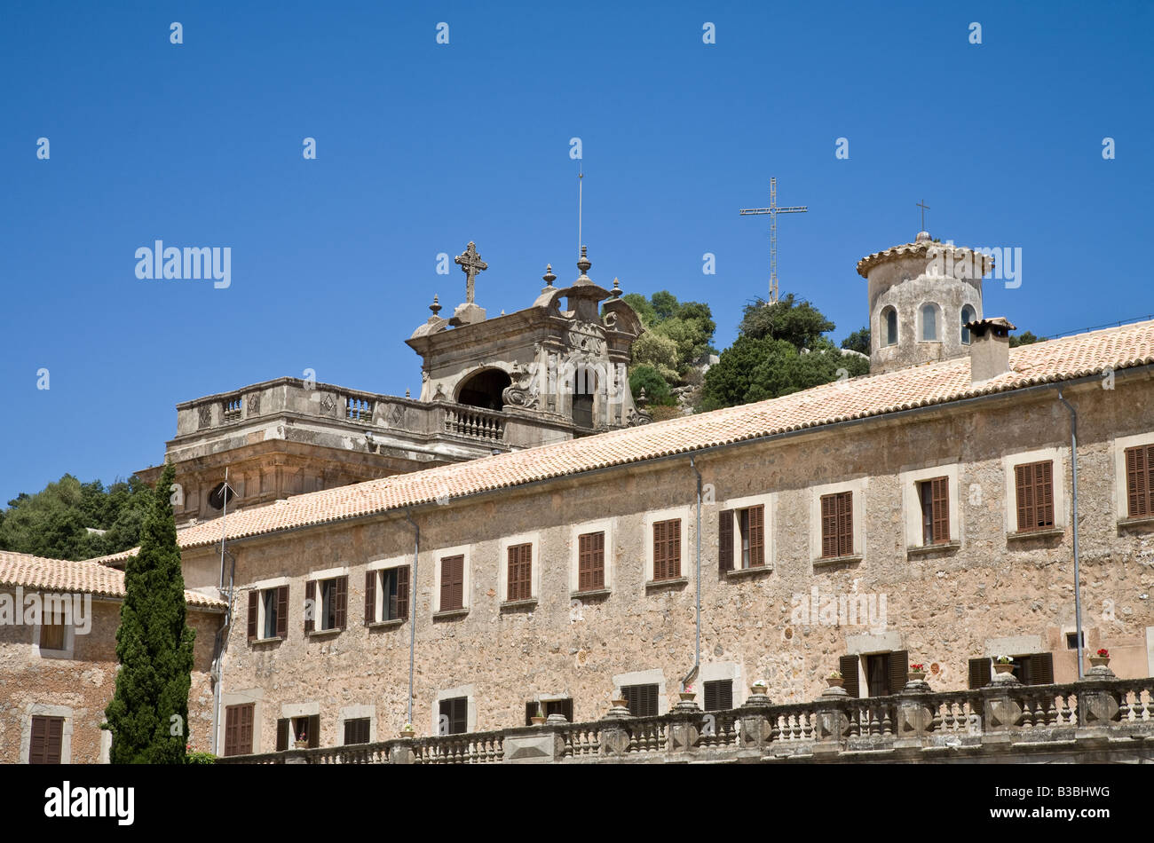 Lluc Monastery. Serra de Tramuntana, Mallorca Stock Photo - Alamy