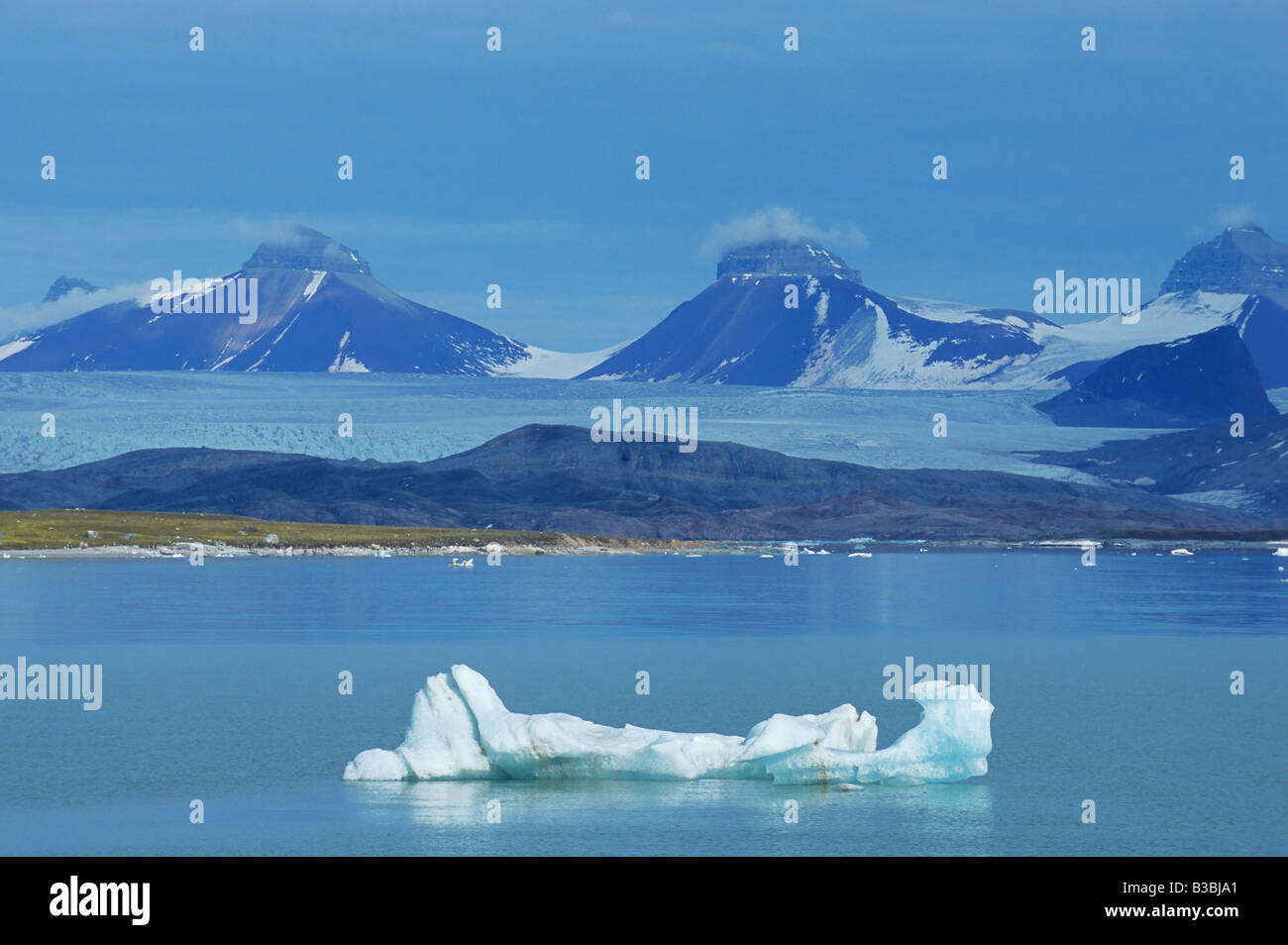 Ice drifting in water Svalbard Spitsbergen Norway Arctic Stock Photo ...