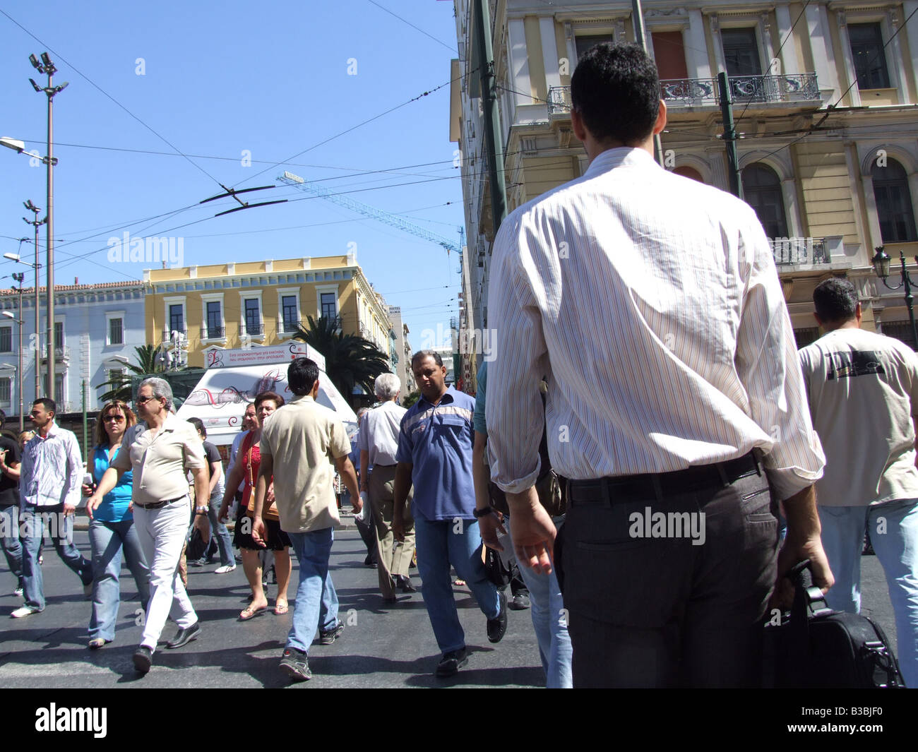 street scene in greece, athens Stock Photo - Alamy