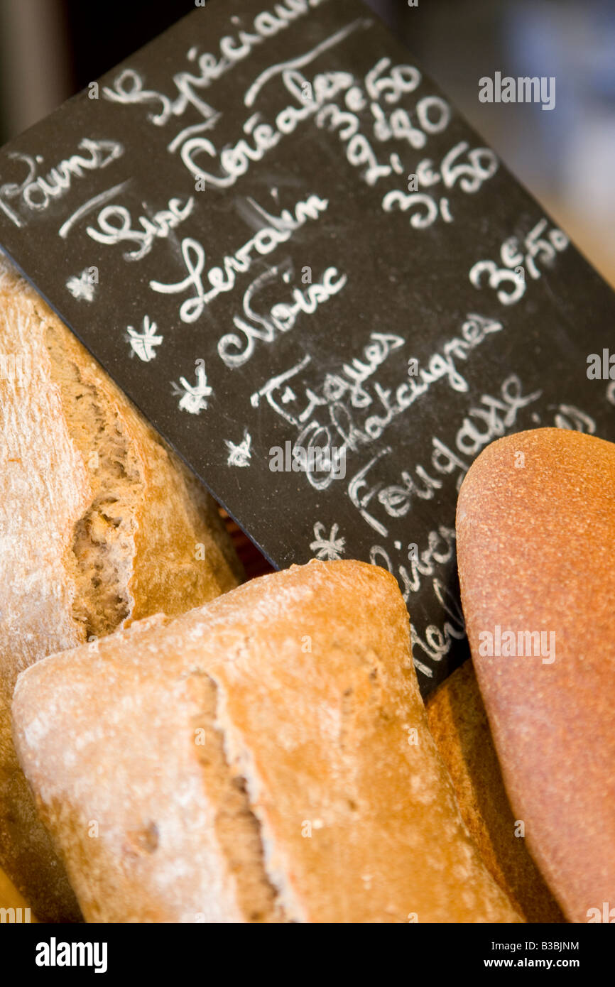 Bread in a boulangerie in Aix en Provence France Stock Photo - Alamy