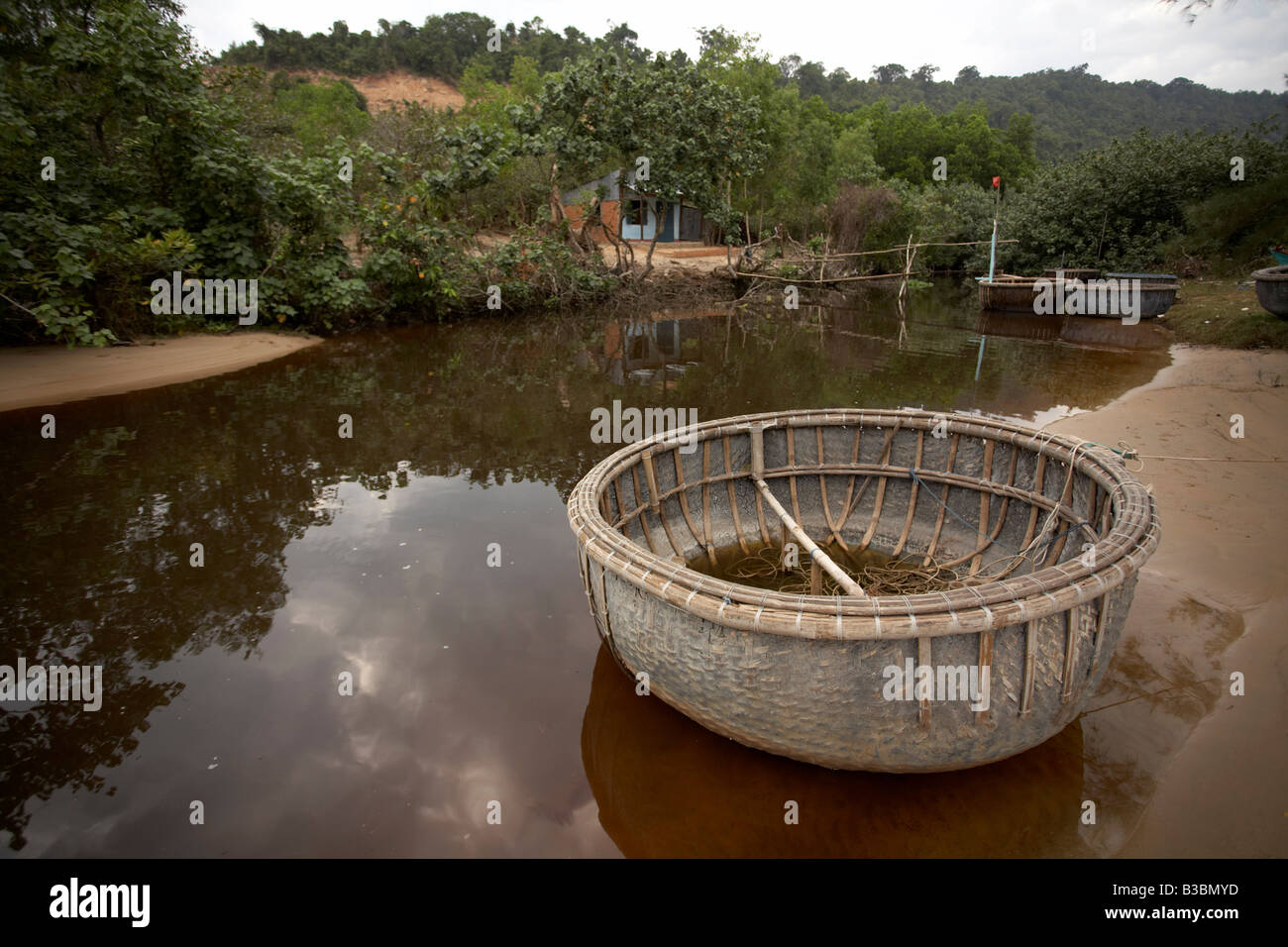 Round Boat, Phu Quoc, Vietnam Stock Photo - Alamy